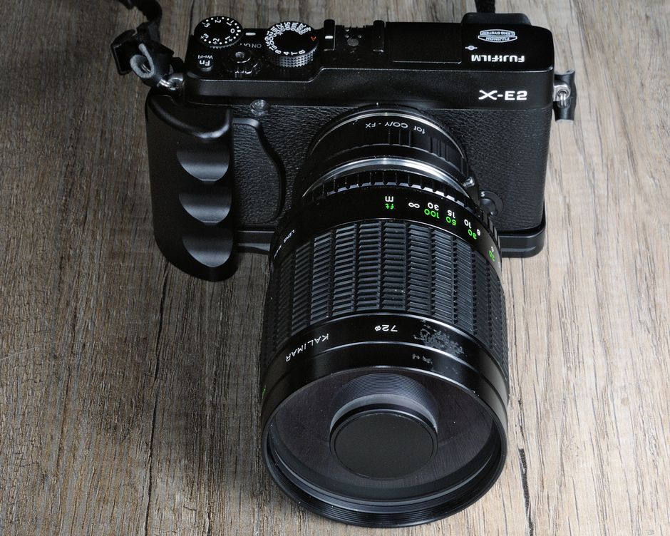 Fuji X-E2 mit zwei 500mm Objektiven C. Zahn - Digitalkamera-Museum